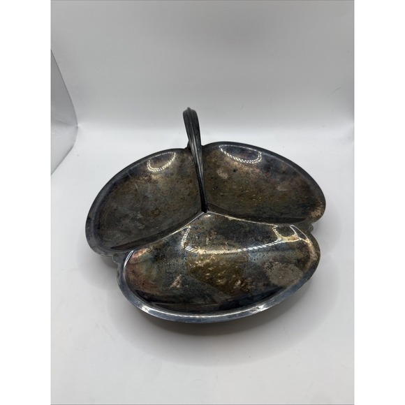 Dining | Vintage Lunt Silverplate 8 Condiment Or Candy Tray With Feet ...